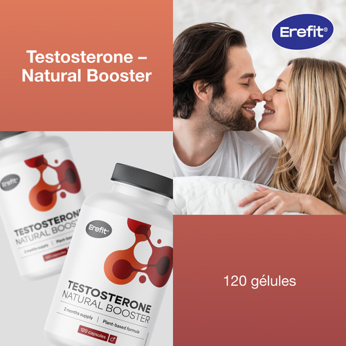 3x Testosterone – Natural Booster, ensemble 360 gélules - FutuNatura.fr