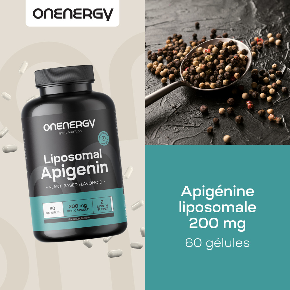 3x Apigénine liposomale 200 mg, ensemble 180 gélules - FutuNatura.fr