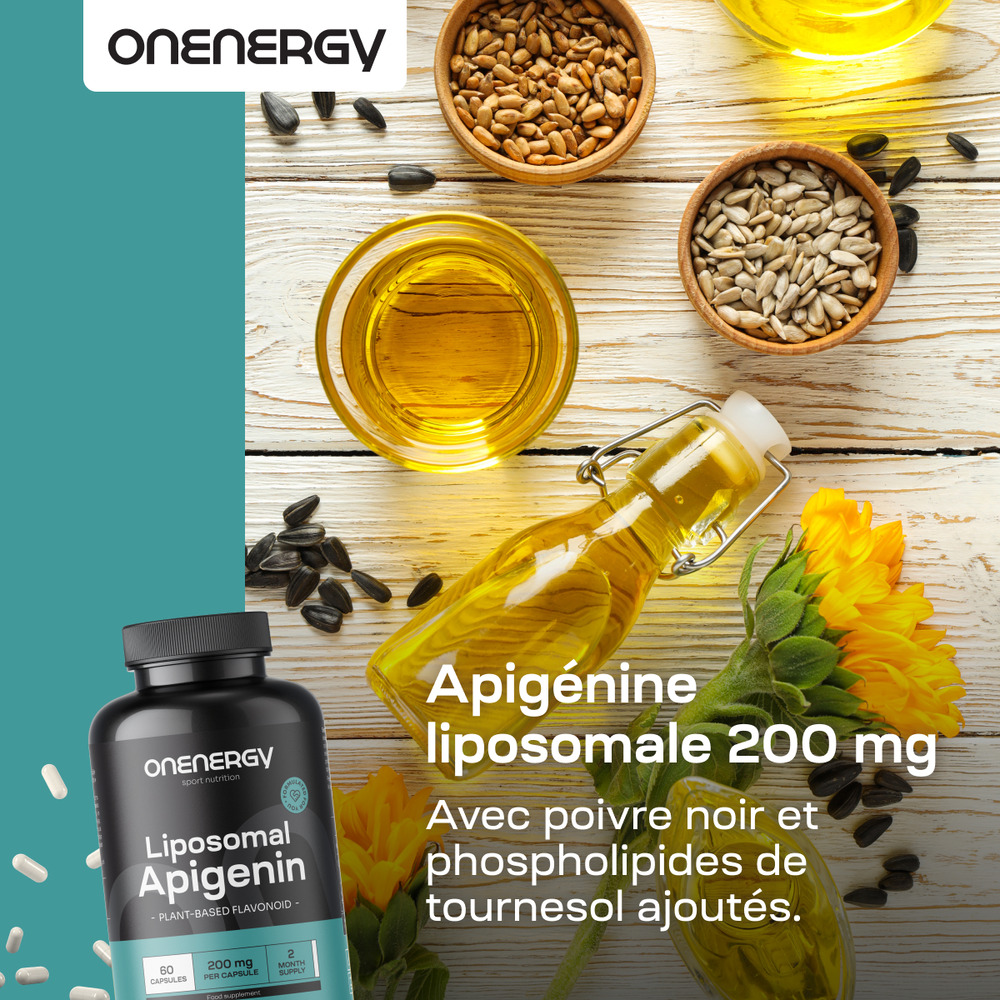 Apigénine liposomale 200 mg, 60 gélules - FutuNatura.fr